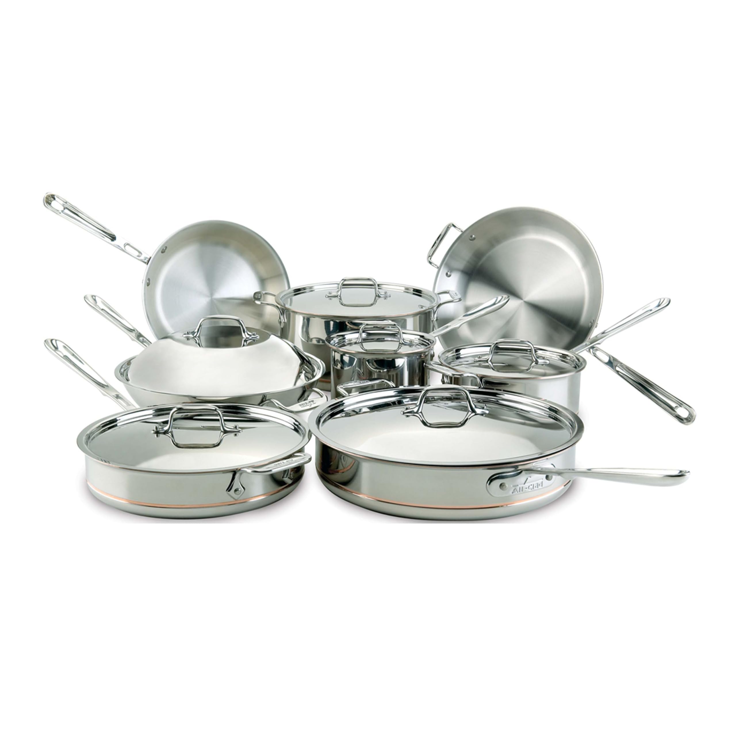 Mua All-Clad Copper Core 5-Ply Stainless Steel Cookware Set 14 Piece ...