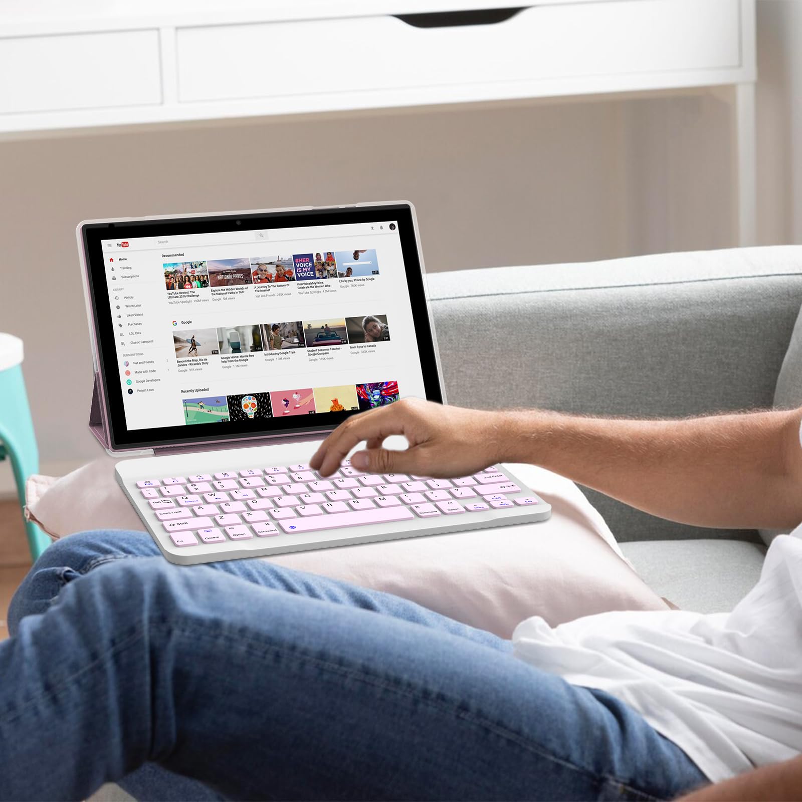 Mua Tablet 2 in 1 6GB+64GB Tablet, 10 inch Android 13 Tablet Set ...