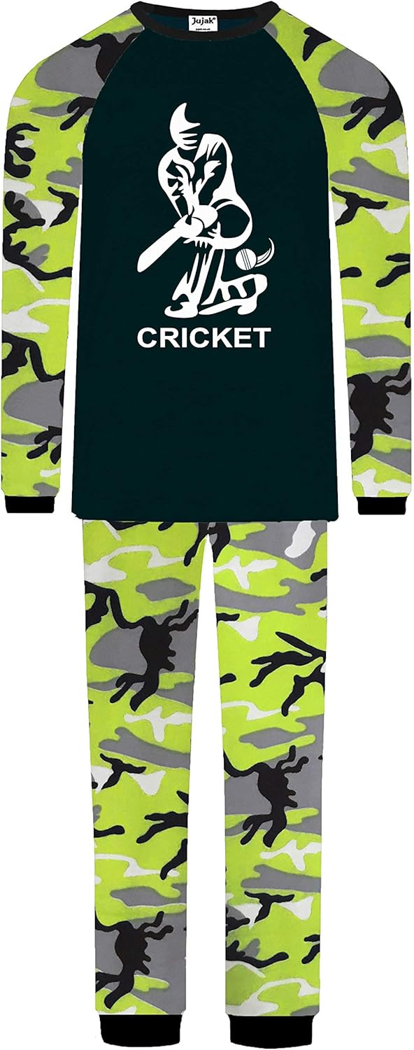 Jujak Boys Cricket Pyjamas Pjs Premium Range: Amazon.co.uk: Clothing