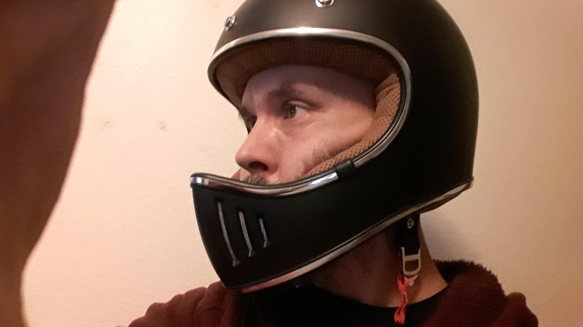 $22/mo - Finance GDM Rebel Vintage Motorcycle Helmet Retro Full Face ...