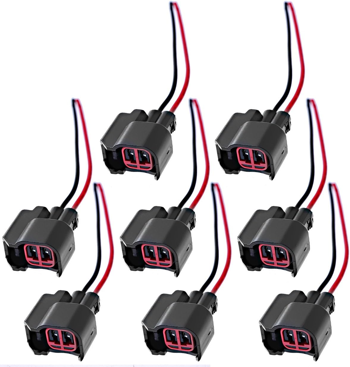 Amazon.com: Fuel Injector Pigtail Connector Plug Wire EV6 For Ford ...