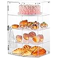 Amazon.com: 4-Tier Countertop Bakery Display Case, Acrylic Cake/Pie ...