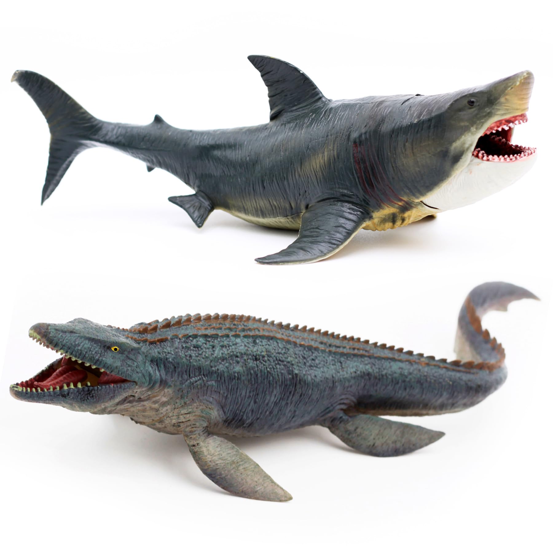 Mua Gemini&Genius Megalodon Mosasaurus Toys for Kids, Realistic ...