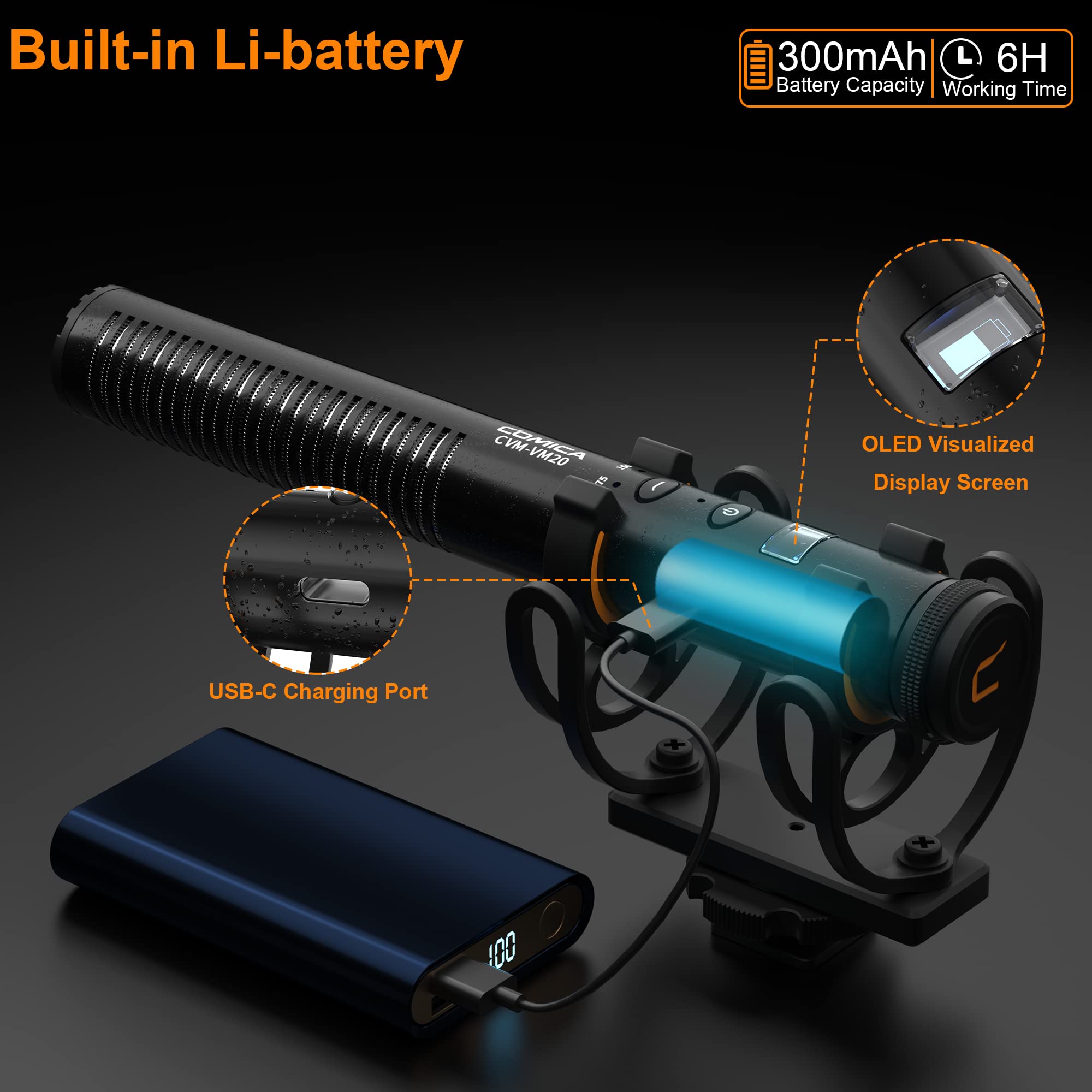 Mua comica VM20 Shotgun Microphone, Professional Super Cardioid Video ...