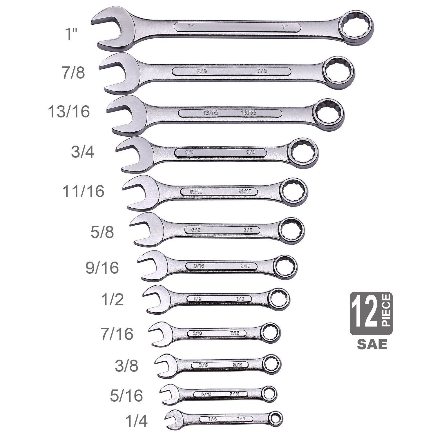 Best Value 24 Piece Master Combination Wrench Set With Roll up Storage