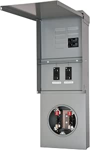 Siemens TL77RB Talon Temporary Power Outlet Panel with Two 20A Duplex ...