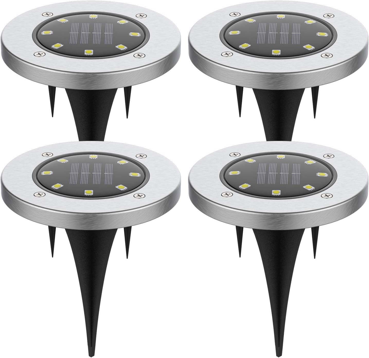 Amazon.com : BRIGHTOLOGY Outdoor Solar Ground Lights (4 Lights) - LED ...