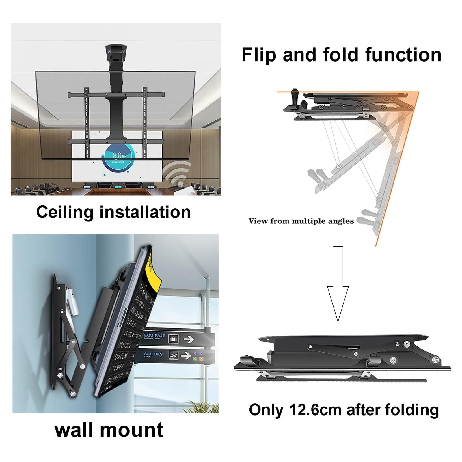 Mua YUZDNM Motorized Ceiling TV Mount - Fits 32-70 Inch Motorized TV ...