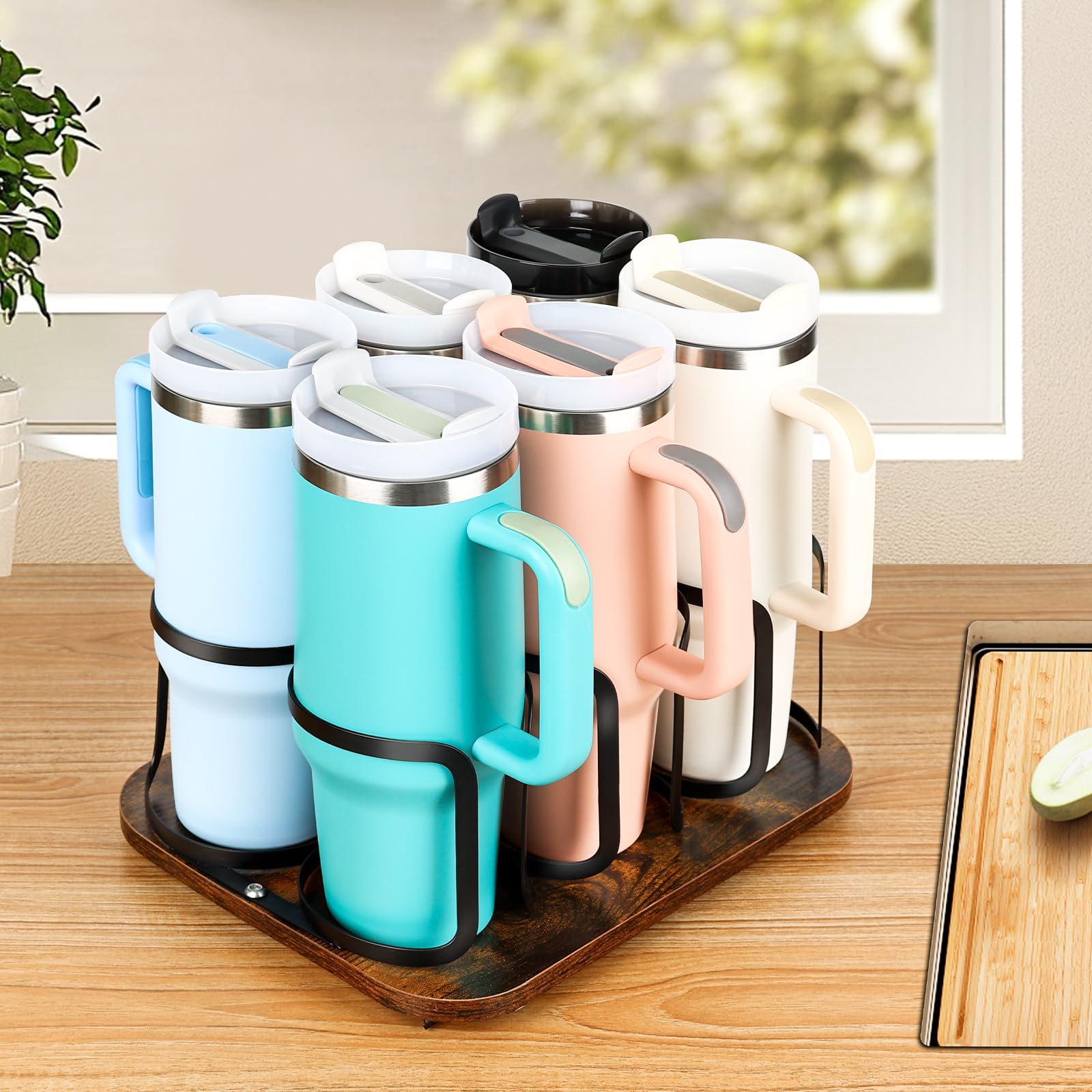 Water Bottle Organizer for Stanley, Push-Pull Stanley Cup Holder ...