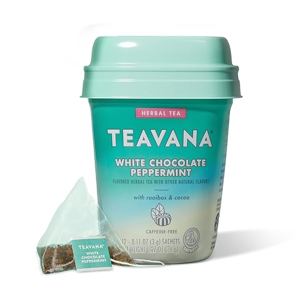 Teavana White Chocolate Peppermint Herbal Tea with Rooibos and Cocoa ...