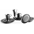 Amazon.com | Nomnu Spiderweb Dinnerware Set (16 Pieces) - Goth ...