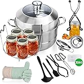 Amazon.com: Canning Pot Supplies Starter Kit, Stainless Steel 21.5 QT ...
