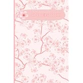 Minimal Pink Cherry Blossom Sakura Notebook - College Ruled 110 Lined ...