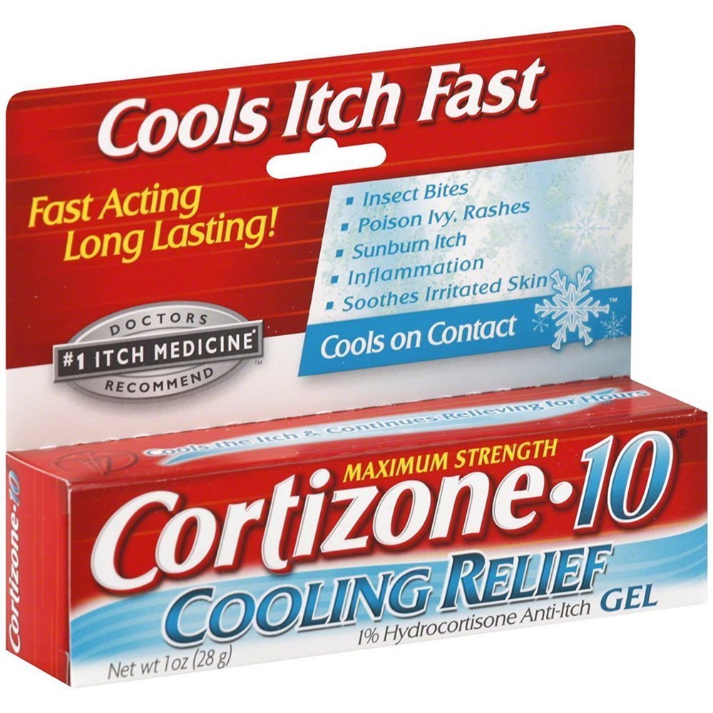 CORTIZONE-10 Cooling Relief Anti-Itch Gel, 1 Oz (Pack of 4)