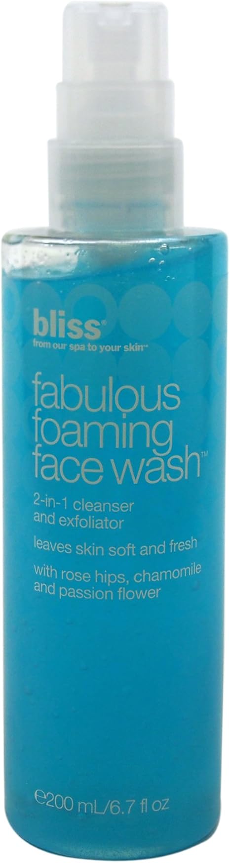 Bliss - Fabulous Foaming Face Wash - 197ml/6.6oz: Amazon.co.uk: Beauty