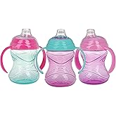 Amazon.com : Nuby No-Spill Cup with Flex Straw, 10 Ounce, Colors May Vary : Sippy Cups : Baby
