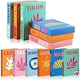 Amazon.com: Whaline 6Pcs Preppy Decorative Books Foldable Fake Books ...