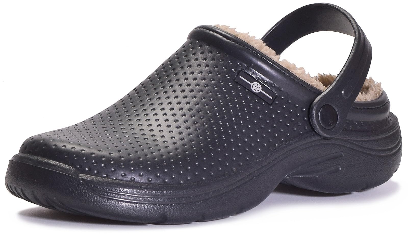 Waterproof House Slippers Women Men Fur Lined Clogs Winter Garden Shoes ...