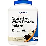 Amazon.com: Nutricost Grass-Fed Whey Protein Concentrate (Unflavored) 5LBS - Undenatured, Non ...