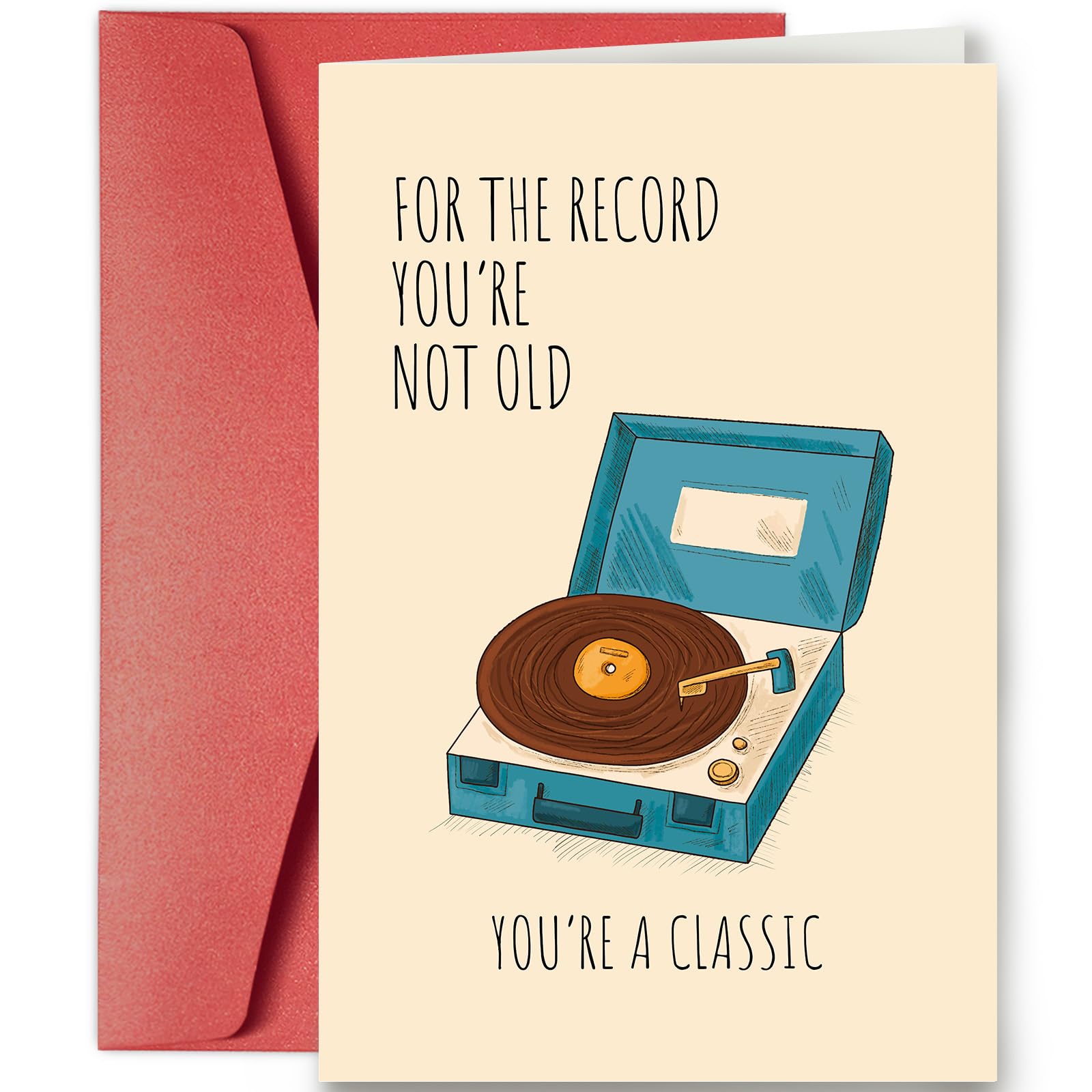 Mua SuperShunhu Retro Record Player Birthday Card, Funny Birthday Card ...