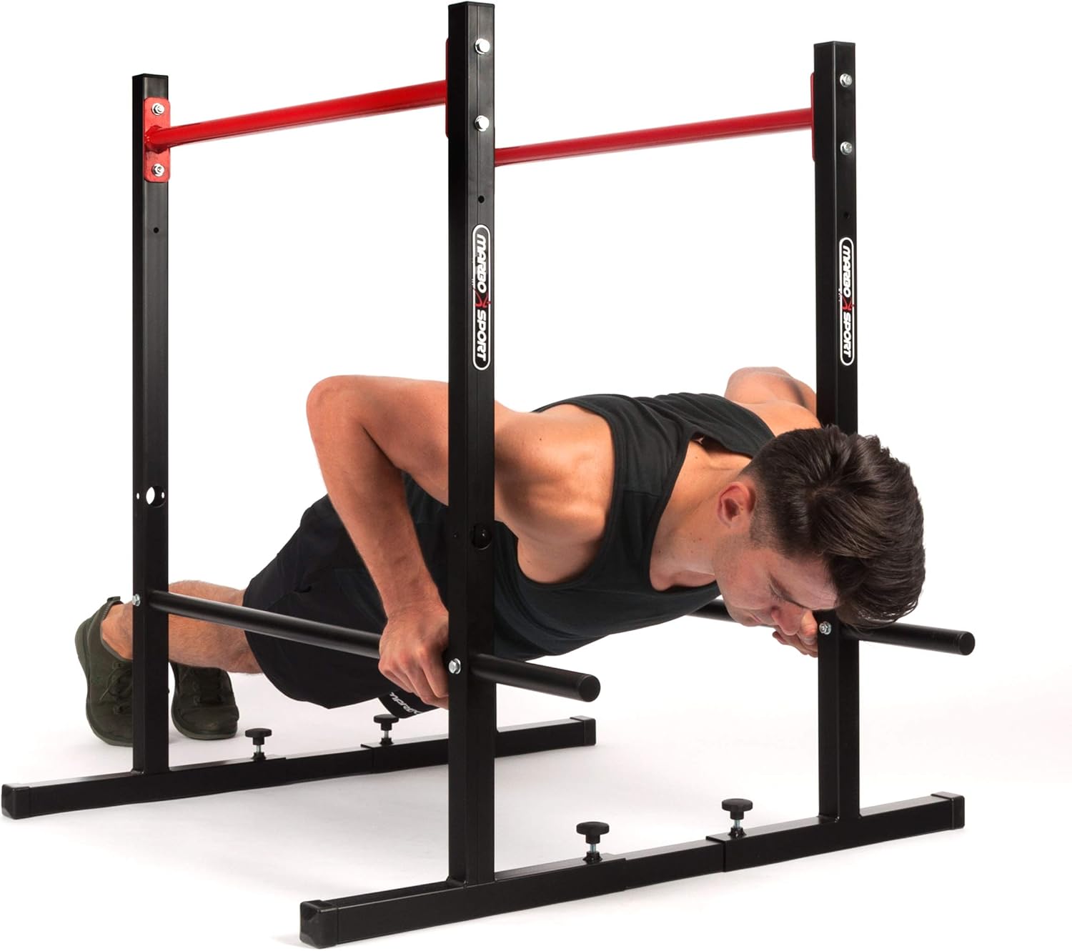Marbo Sport Dip Station Adjustable Dip Station Pull-Up Bar Rack MH-D212 ...
