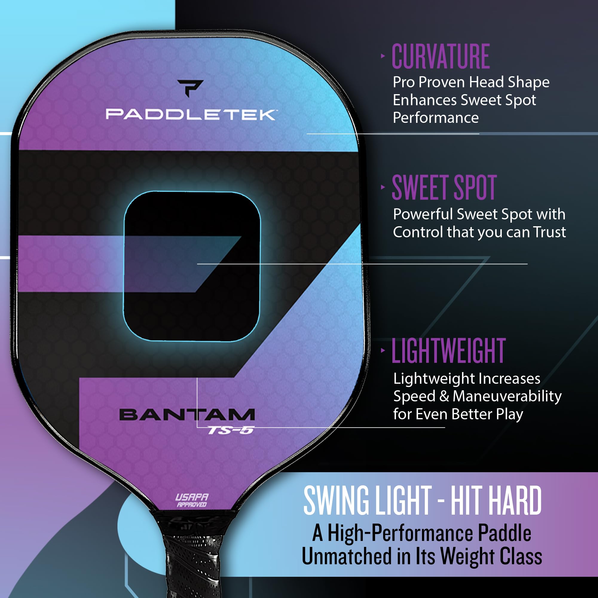 Mua Paddletek Bantam TS-5 Pickleball Paddle | Professional Pickleball ...
