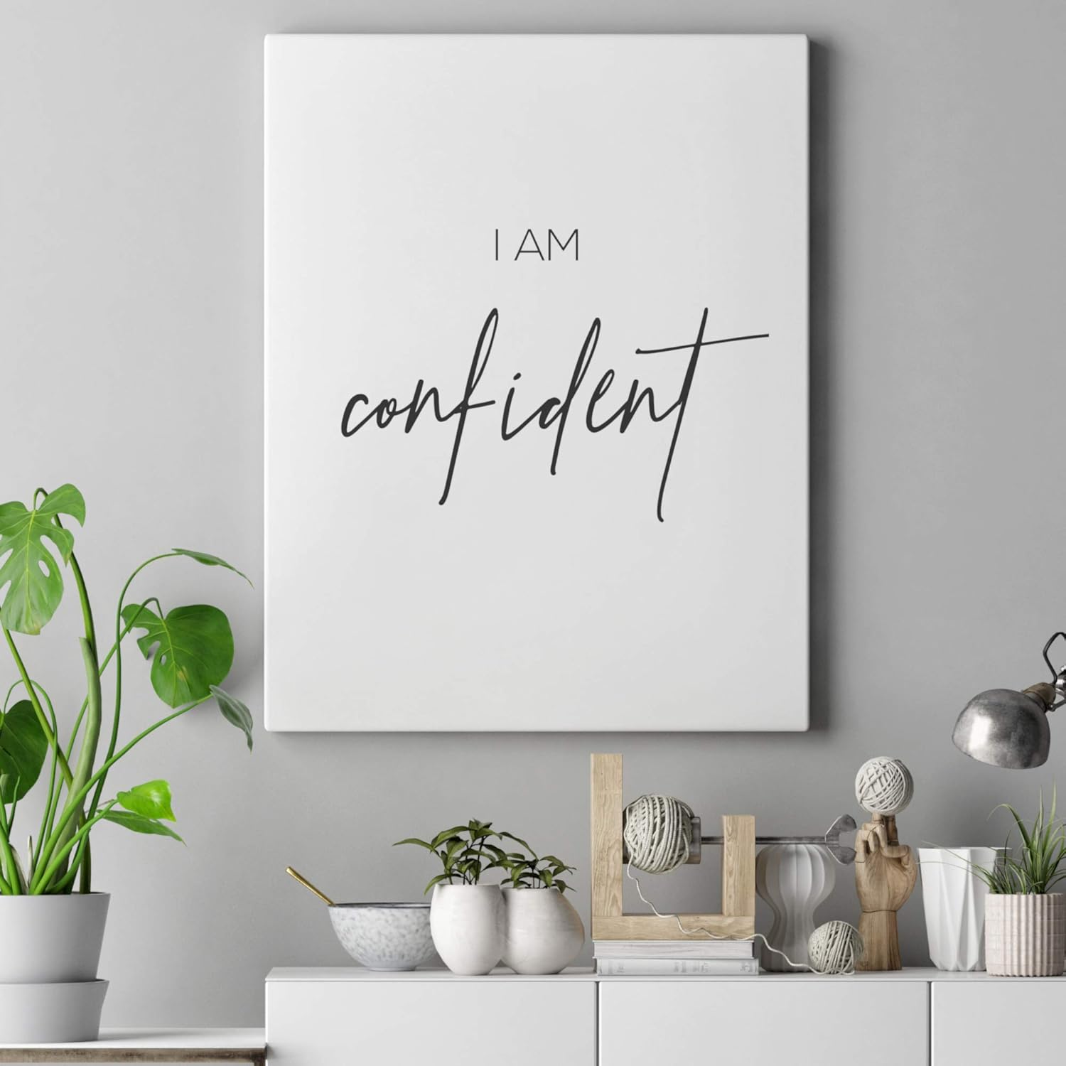 I Am Confident | Affirmation Print | Inspirational Wall Art ...
