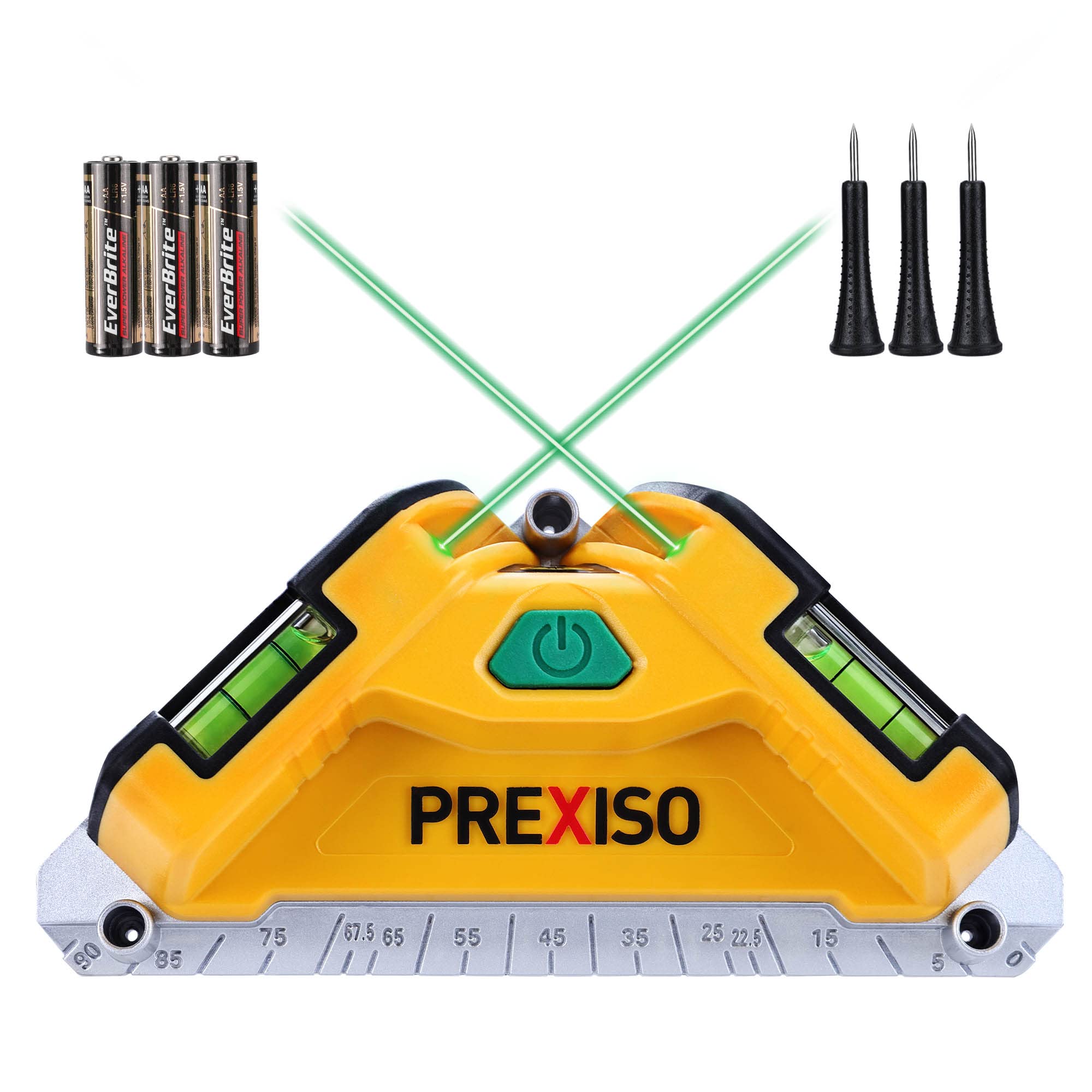PREXISO Square Laser-65Ft Green Beam Floor Tile Laser Level, Tile Laser ...
