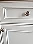 24 Pack Silver Cabinet Knobs Kitchen Round Drawer Dresser Handles ...