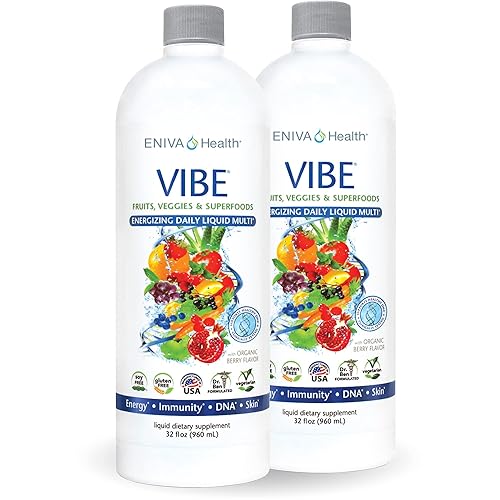 Vibe Liquid Daily Multivitamin | Fruit & Veggie Superfood Supplement ...