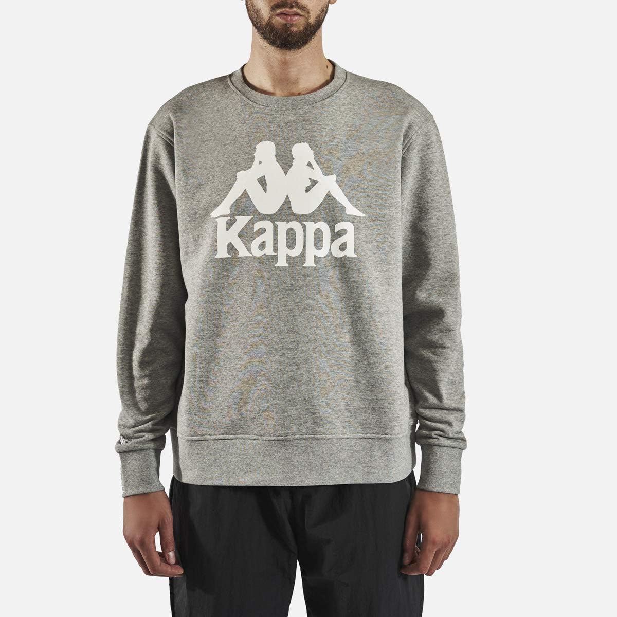 Kappa Unisex SWEATSHIRT Authentic Telas 2 Grey/White: Amazon.co.uk ...