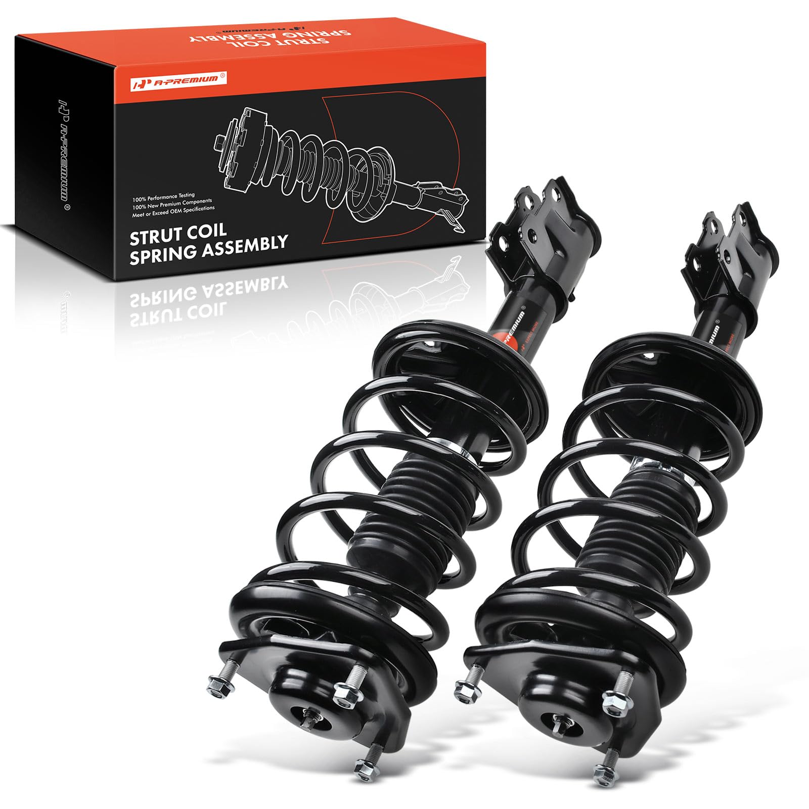 A-Premium Front Pair (2) Complete Strut & Coil Spring Assembly ...