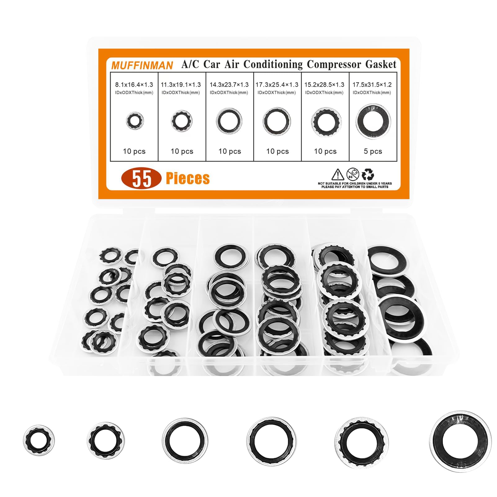 Mua AC O Ring Kit AC Seal Kit Car Air Conditioning Compressor Gasket ...