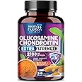 Amazon.com: Glucosamine Chondroitin MSM Complex - 2100mg Joint Support Supplement with Turmeric ...