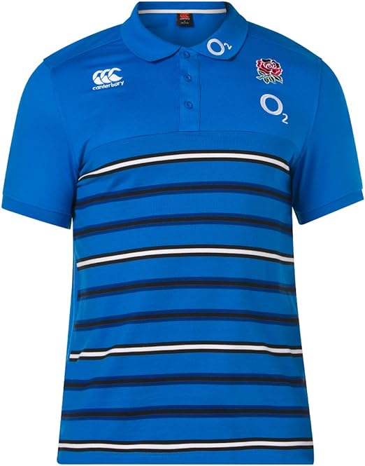 Canterbury Official England 18/19 Cotton Stripe - Polo de Rugby Hombre ...