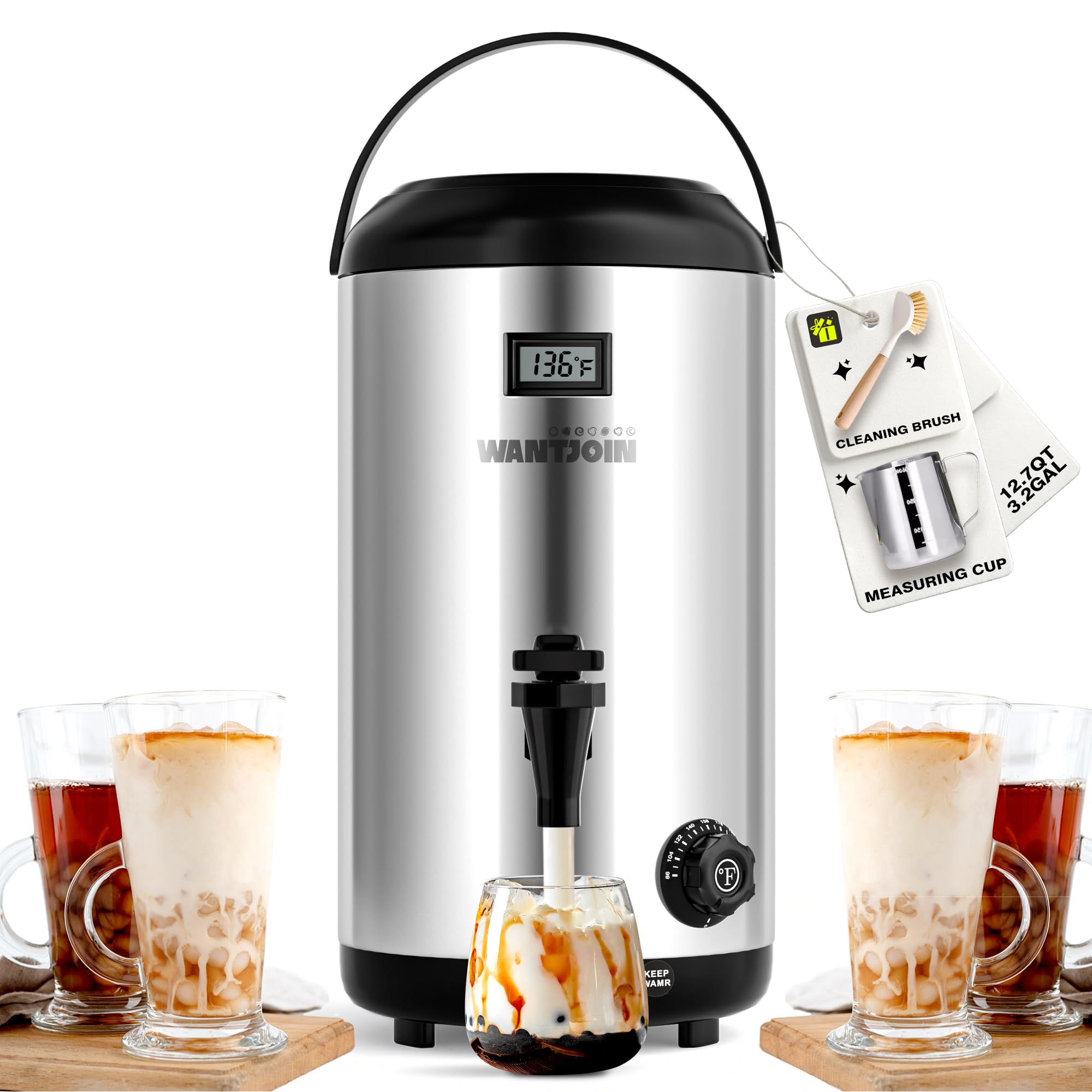 WantJoin Electric Heating Beverage Dispenser-75 Cup Hot&Cold water Urn ...