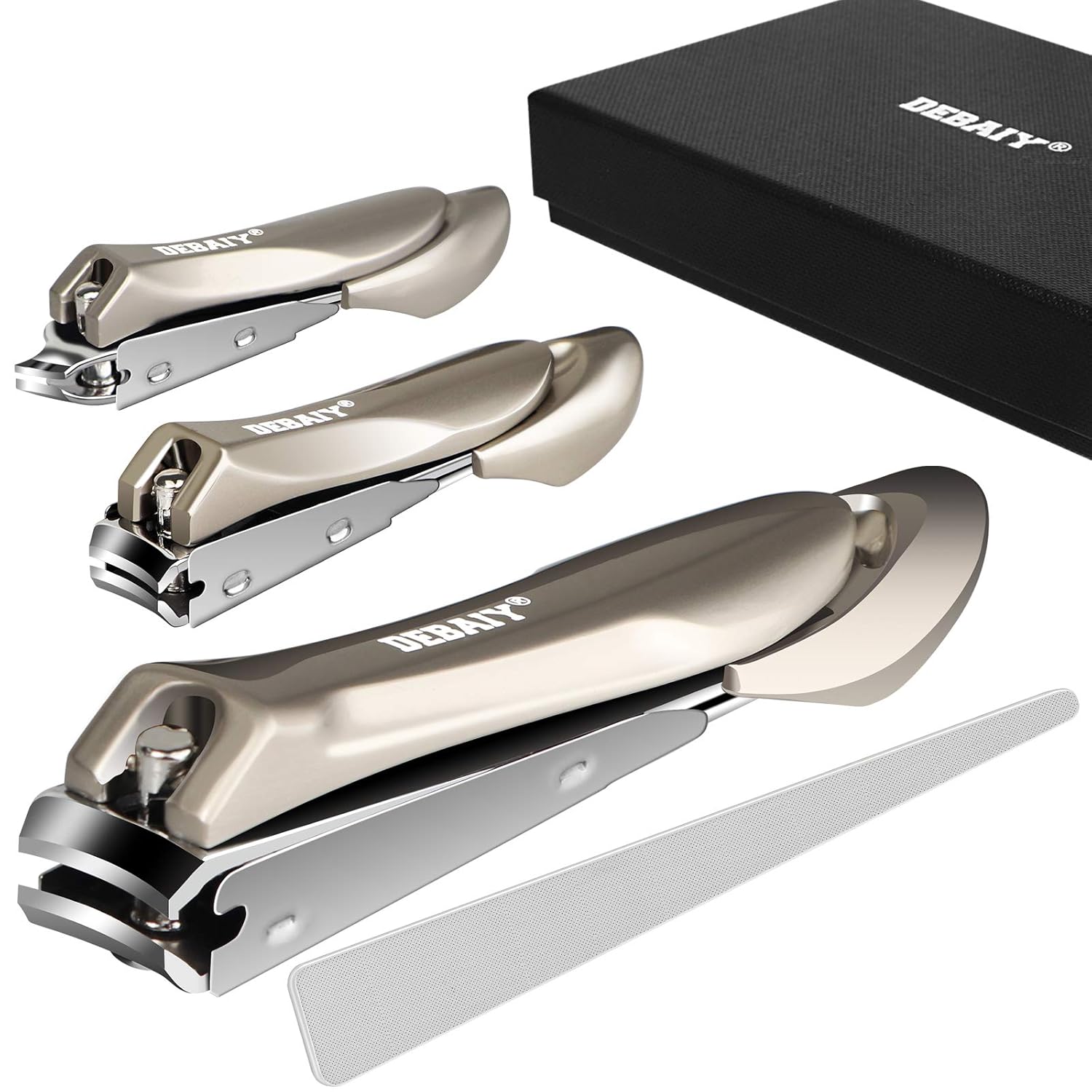 Amazon.com : Nail Clippers Set, 3 Pack No Splash Nail Clippers with ...