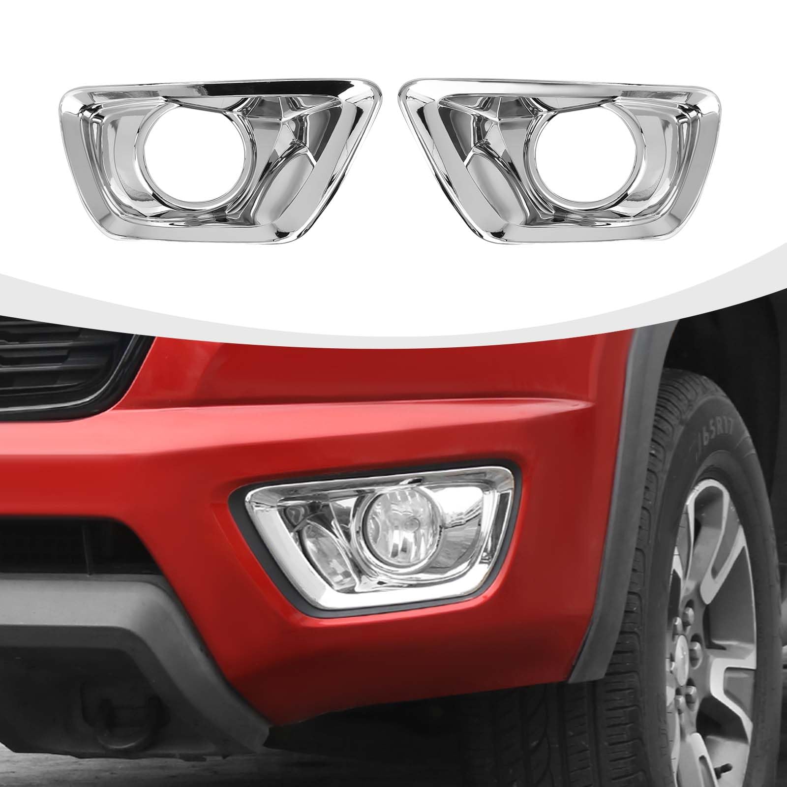 RAZPOY Front Fog Light Lamp Covers Compatible with 2014-2018 Chevy ...