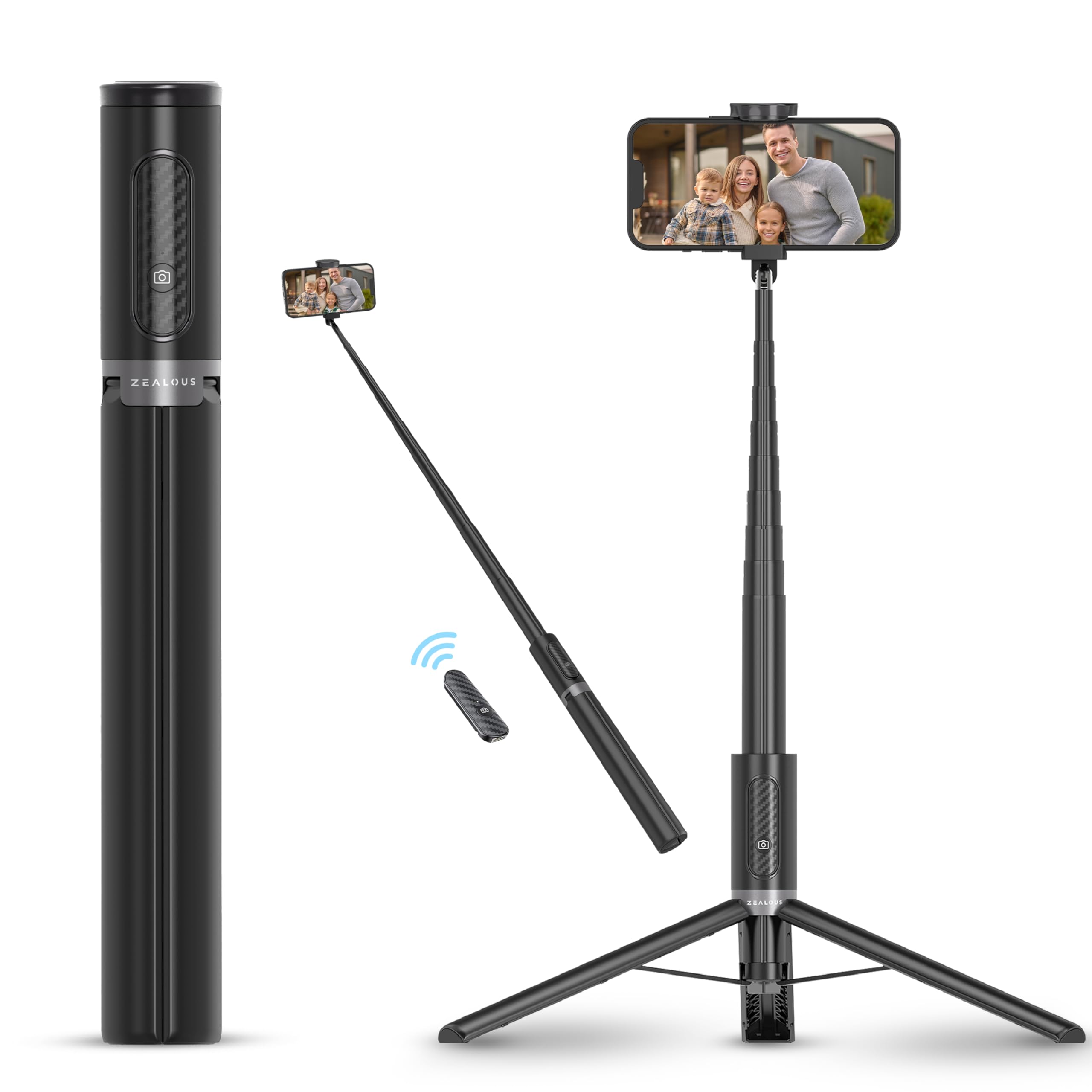 Mua ZEALOUS 60” Phone Selfie Stick Tripod, All-in-one Extendable ...