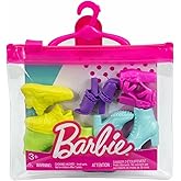 Amazon.com: Barbie Doll Shoe Pack - GVY23 ~ Includes 4 Pairs of Doll ...