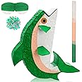 Amazon.com: Glimin Fish Piñata with Stick, Blindfold and Confetti, Fish ...