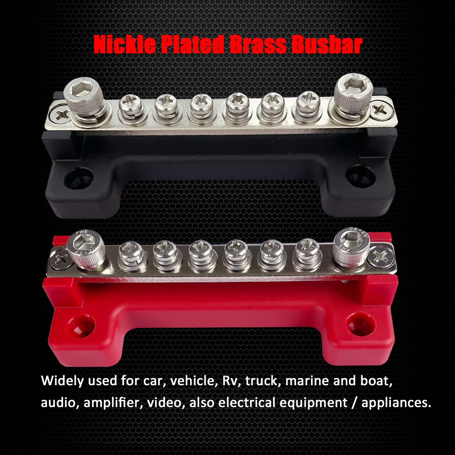 Mua 6 Terminals Bus Bar, Ampper 4" Power/Ground Distribution Block ...