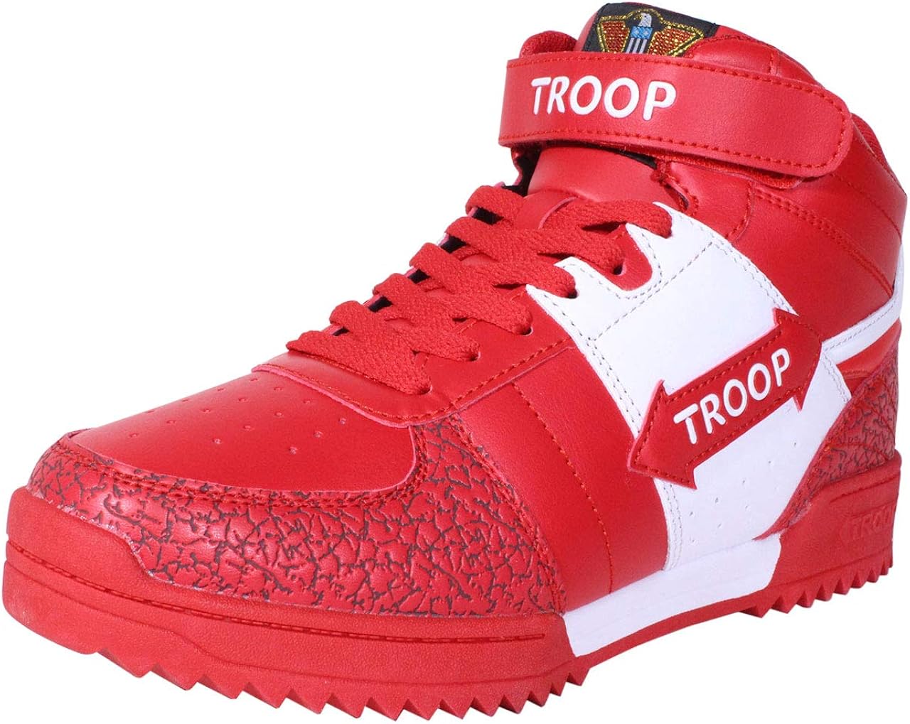 TROOP Men's Crown Mid Ripple Fashion Sneakers red Size: 6 UK: Amazon.co ...