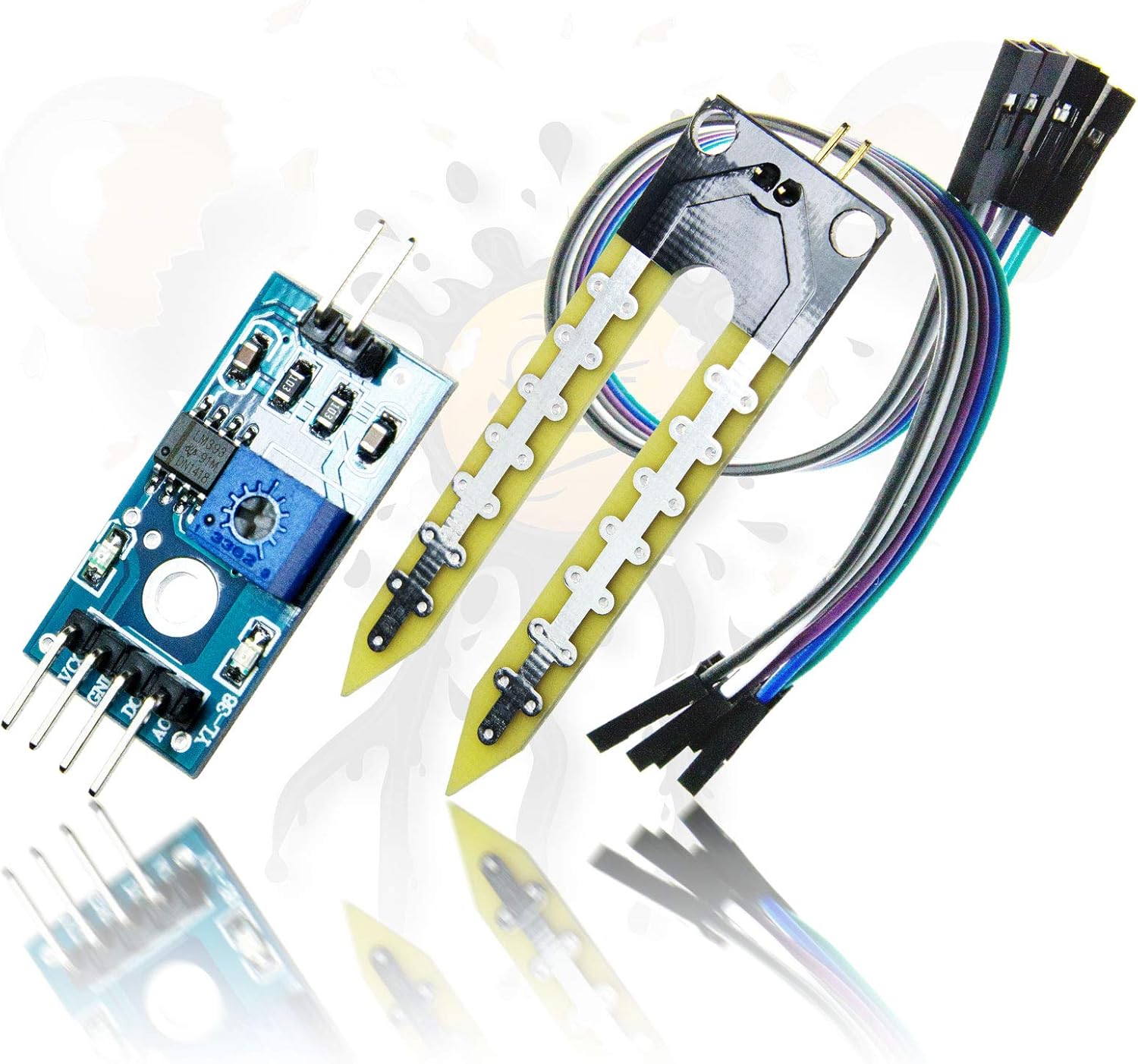 ANDROEGG Hygrometer Boden Feuchte Sensor Set digital/analog LM393 3,3 ...