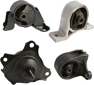 Amazon.com: 4pc Motor Mounts Set Kit Compatible with 01-05 Honda Civic ...