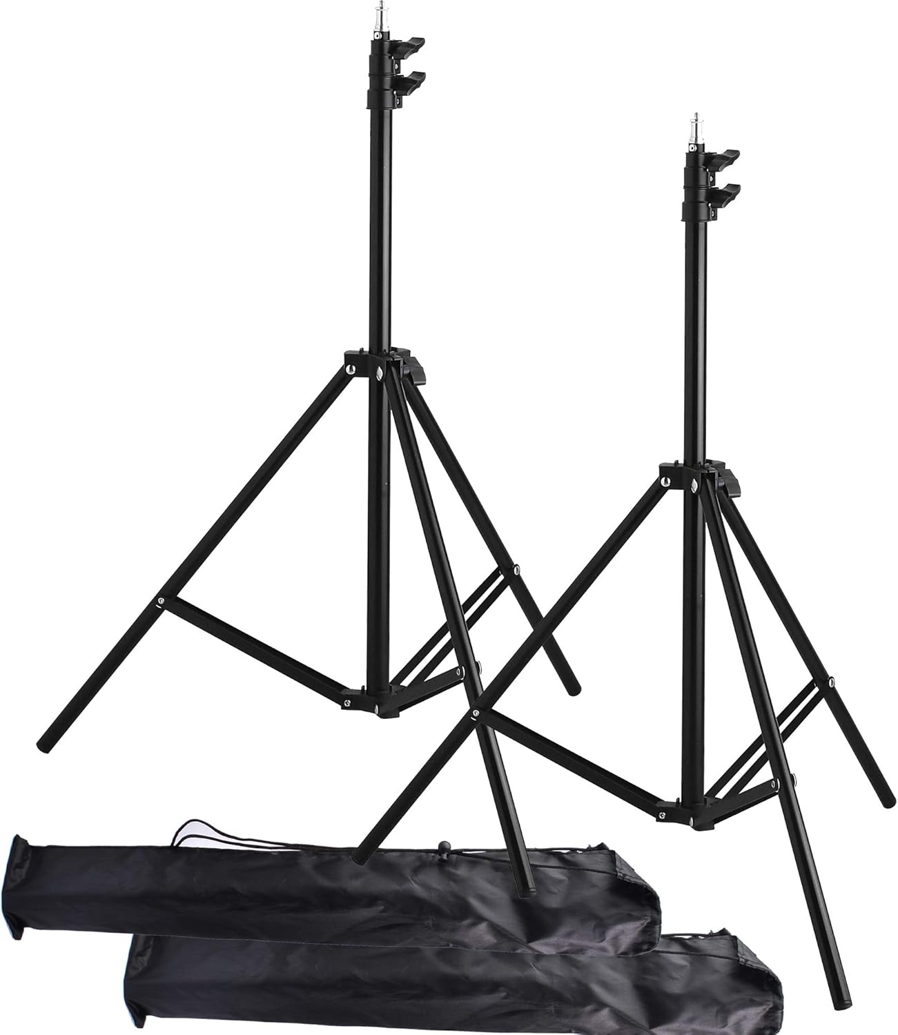 Amazon.com : Light Stand Tripod, 2Packs Riqiorod 7 Feet Aluminum Alloy ...