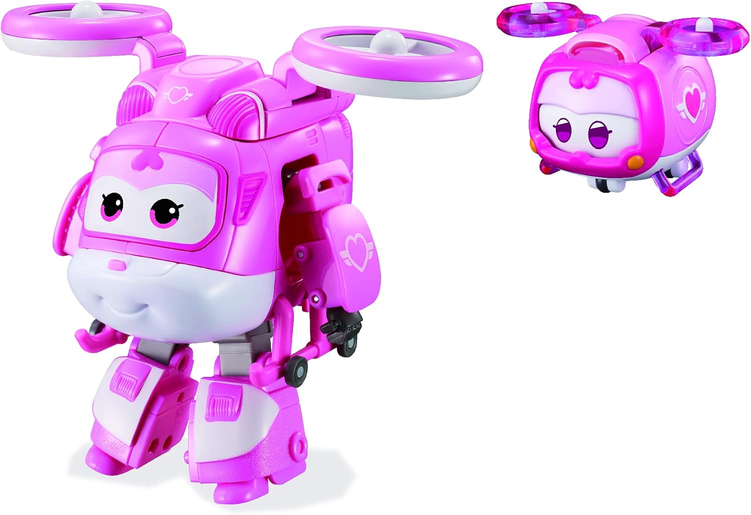 Super Wings EU750424 Transforming Supercharged Dizzy & Super Pet, Pink ...