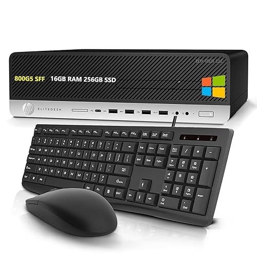 HP EliteDesk 800 G5 SFF Desktop Computer PC, Intel Core i5-9600 3.0GHz ...