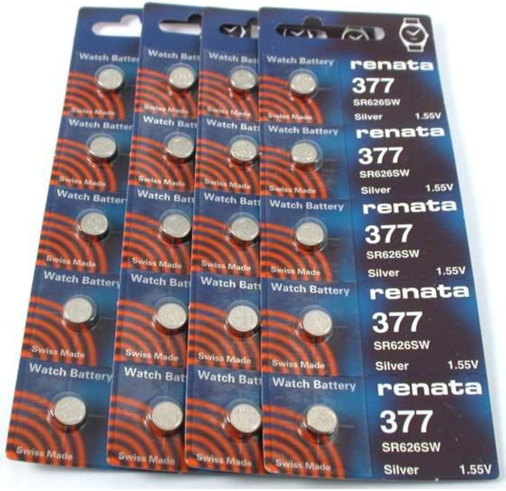 #377 Renata Watch Batteries 20Pcs: Amazon.ca: Watches