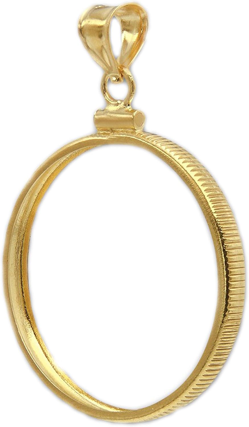 1 Oz Gold Krugerrand 14k Gold Filled Coin Edge Coin Bezel Frame Mount
